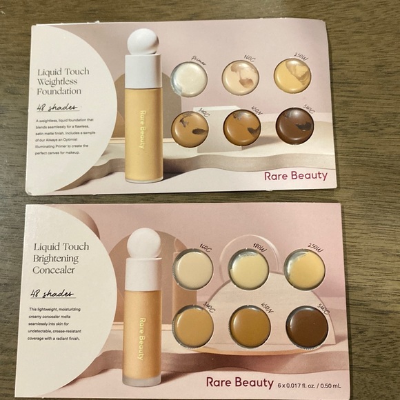 Rare Beauty | Makeup | Rare Beauty Foundation Concealer Sample Cards ...